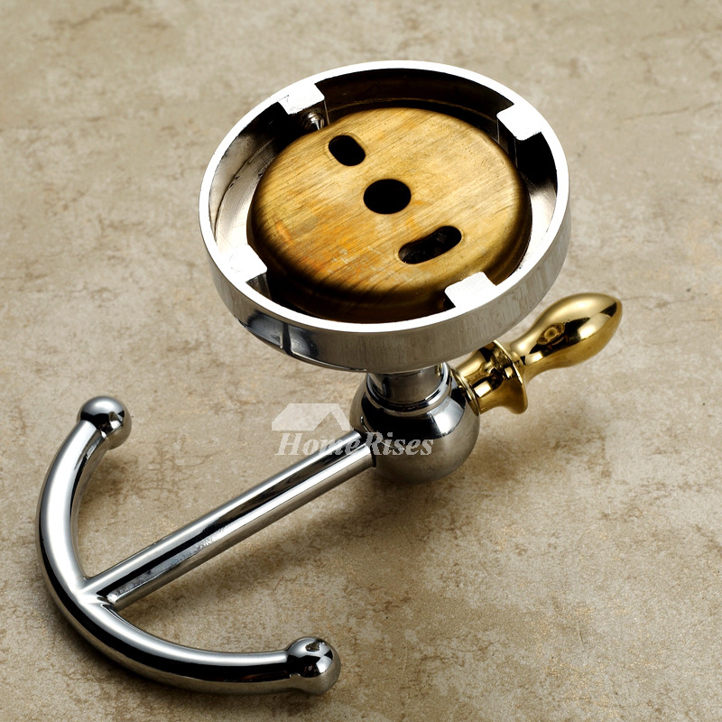 Modern Chrome vintage Silver Robe Hooks Bathroom