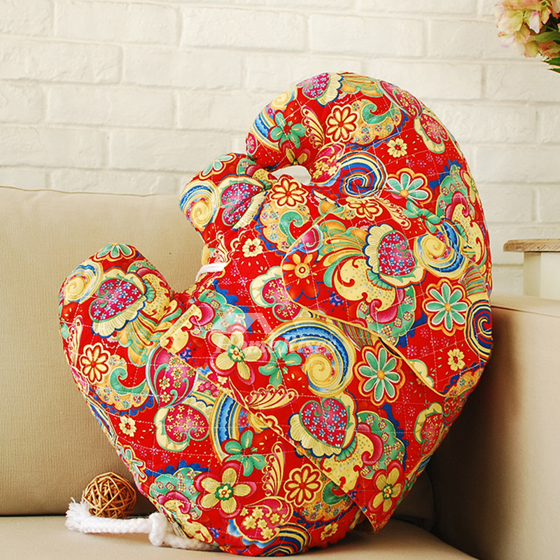 Cute Floral Cotton Couch Colorful Throw Pillows Elephant