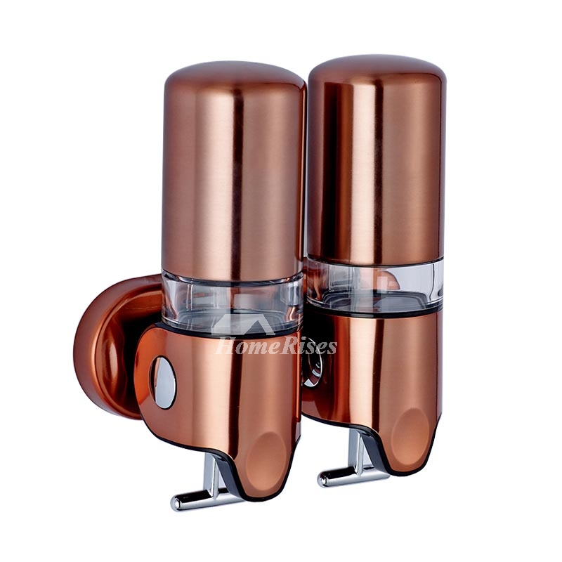Bathroom Stainless Steel Hand Soap Dispenser Wall Mounted Press Type ...