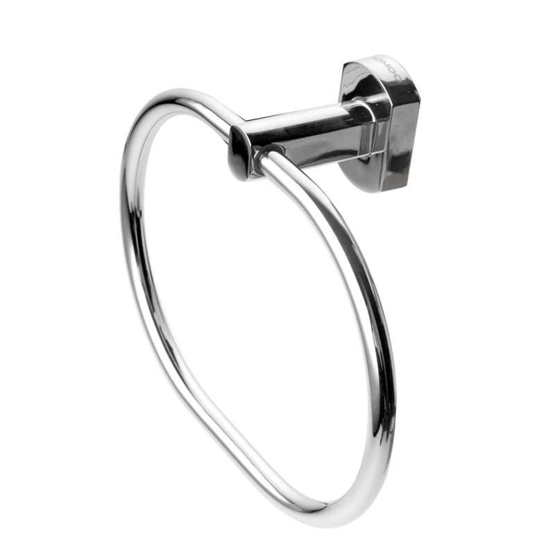 Good Oval Shaped Wall Mount Chrome Towel Rings For Bathrooms