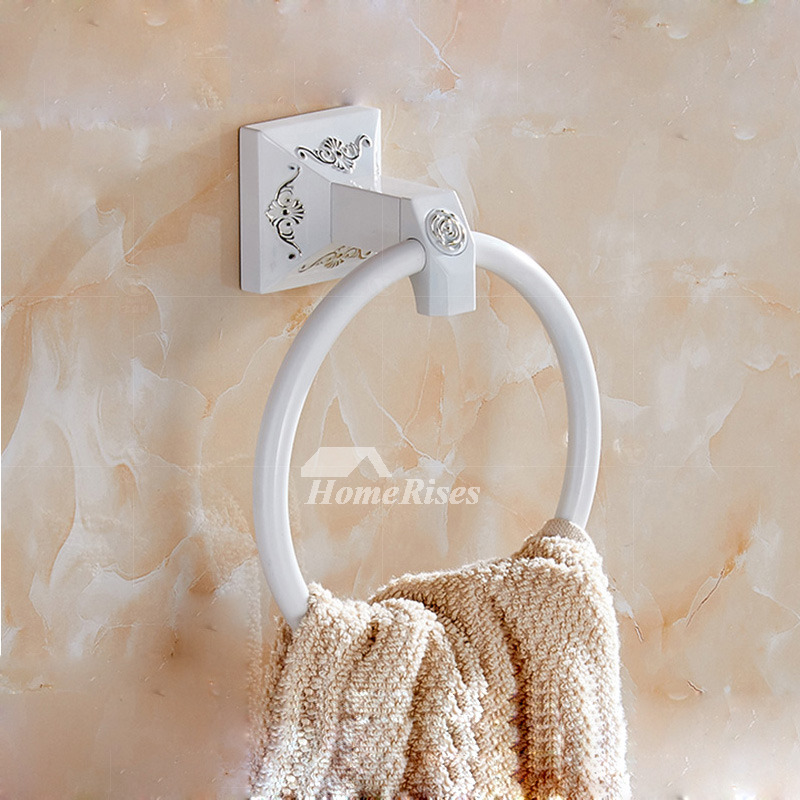 Chrome Towel Rings Silver Wall Mount Bathroom