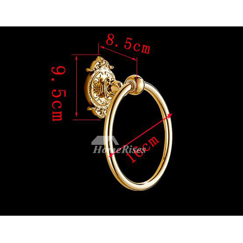 Unique Towel Rings Alloy Wall Mount Chrome/Polished Brass/Copper/Painting