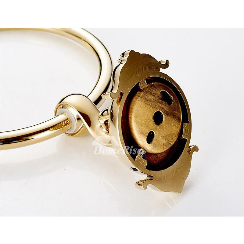 Unique Towel Rings Alloy Wall Mount Chrome/Polished Brass/Copper/Painting