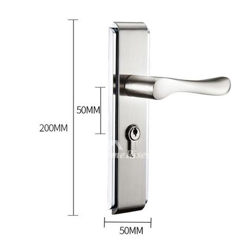 Best Door Locks Zinc Alloy Double Cylinder Deadbolt Brushed Silver