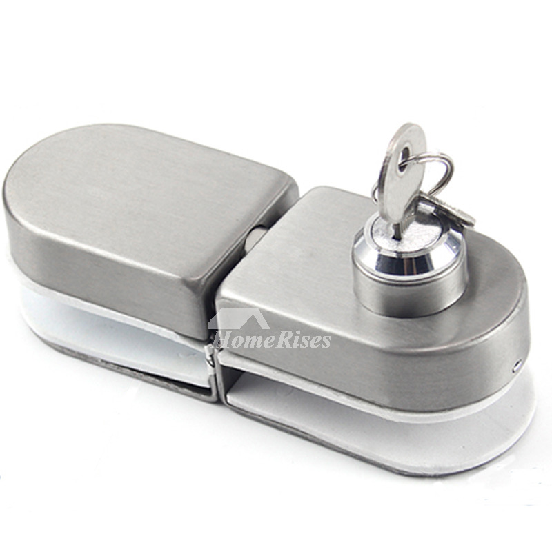 Double Door Lock Stainless Steel Silver Brushed Simple Solid
