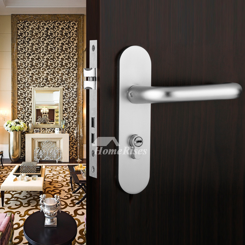 Double Lock Cylinder Silver Painting Bedroom Privacy Mortise Lock