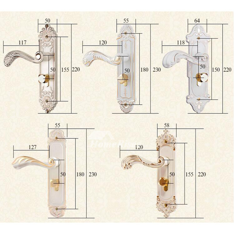 Modern Carved Ivory Best Mortise Locks Bedroom Silent
