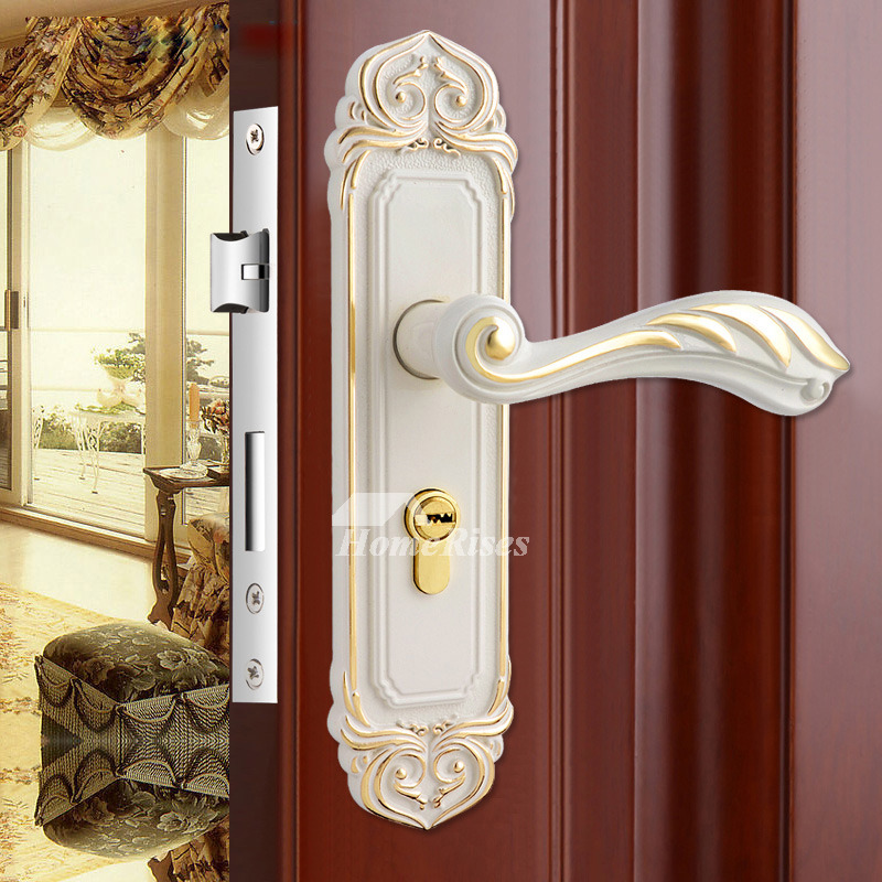 Modern Carved Ivory Best Mortise Locks Bedroom Silent