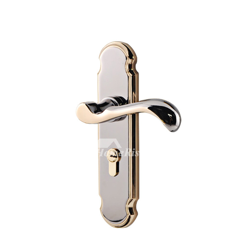 Modern Mortise Lock Zinc Alloy Polished Silver Bedroom