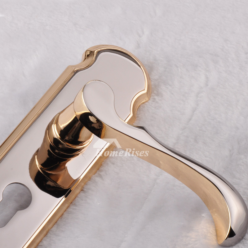 Modern Mortise Lock Zinc Alloy Polished Silver Bedroom