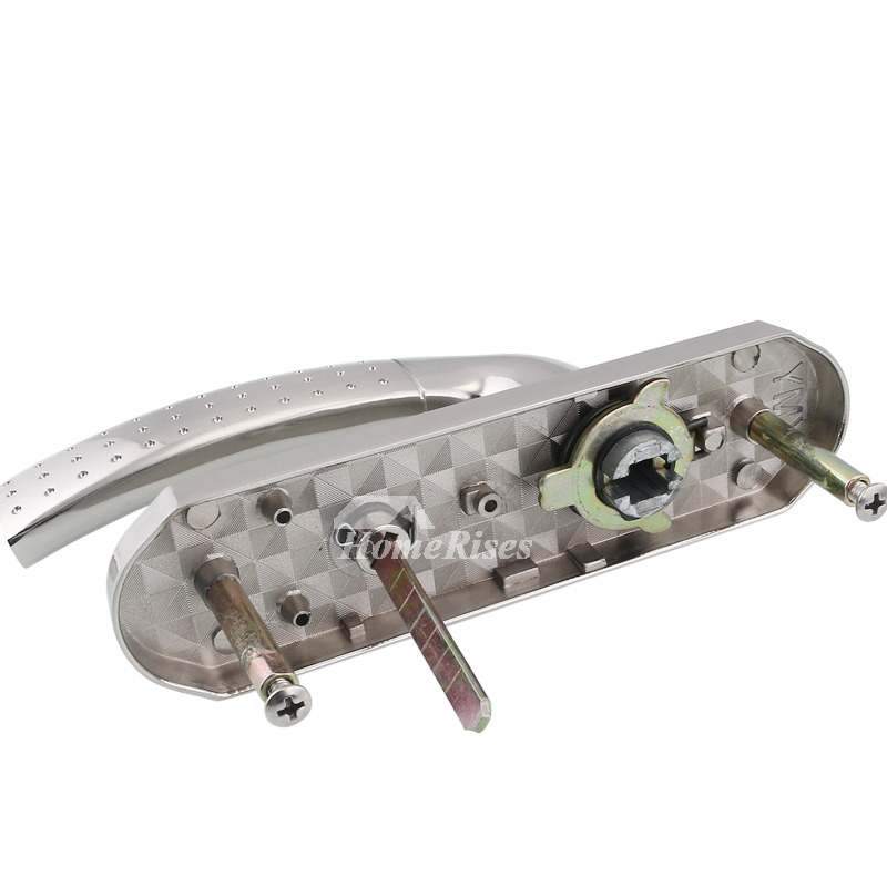 Best Front Door Locks Brushed Zinc Alloy Silver Modern Without Key