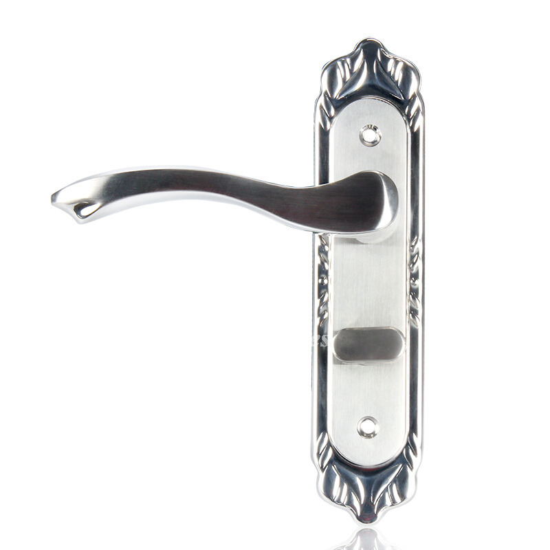 Solid Stainless Steel Silver Door Locks And Handles Without Key