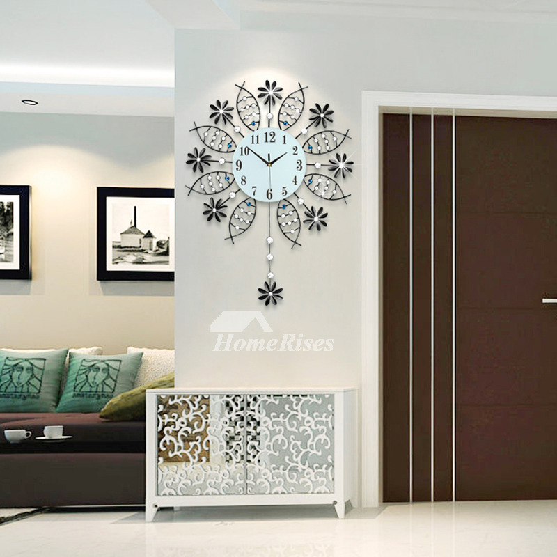 22 Inch Battery Operated Wall Clocks Hanging French Novelty Modern