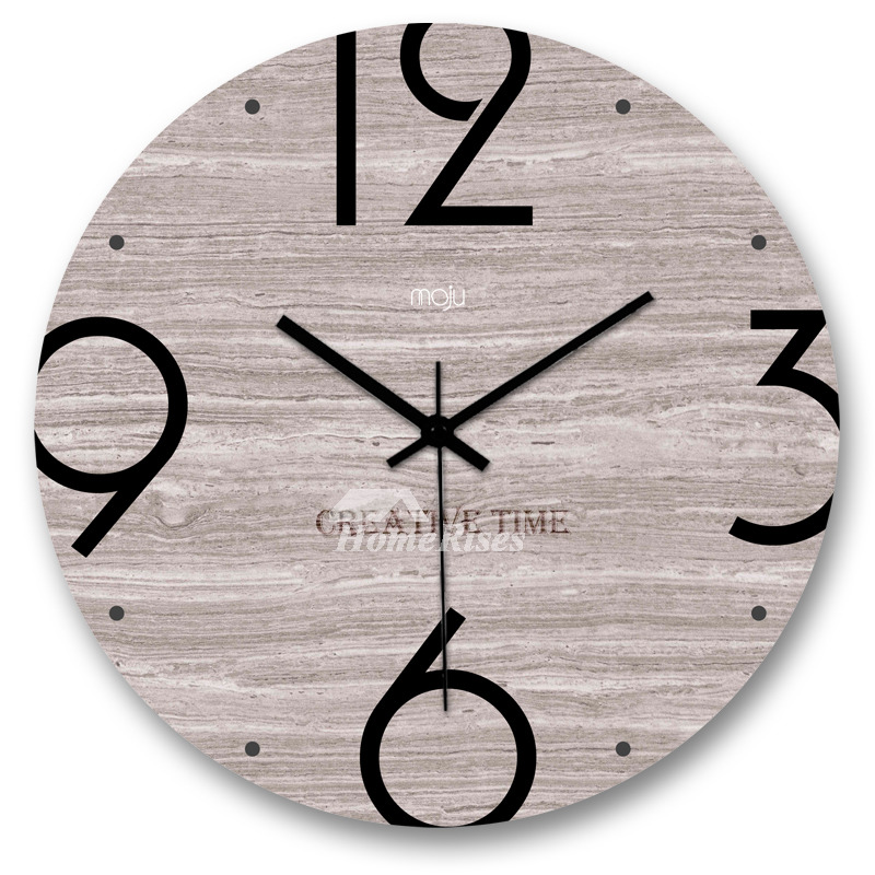 Best Wall Clocks Round Shaped Nordic Wood Simple Modern Hanging
