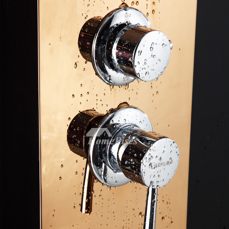 Shower Panel System Rose Gold SPA Stainless Steel Bathroom
