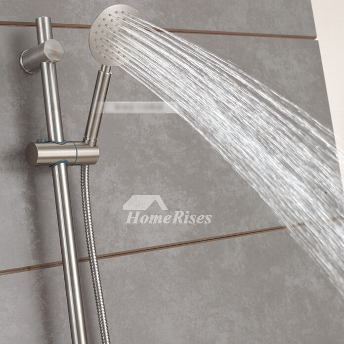 Discount Shower Faucets Stainless Steel Silver Wall Mount Modern