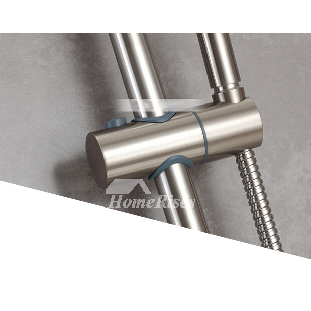 Discount Shower Faucets Stainless Steel Silver Wall Mount Modern