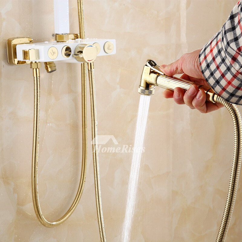 Best Shower System White Painting Wall Mount Single Handle