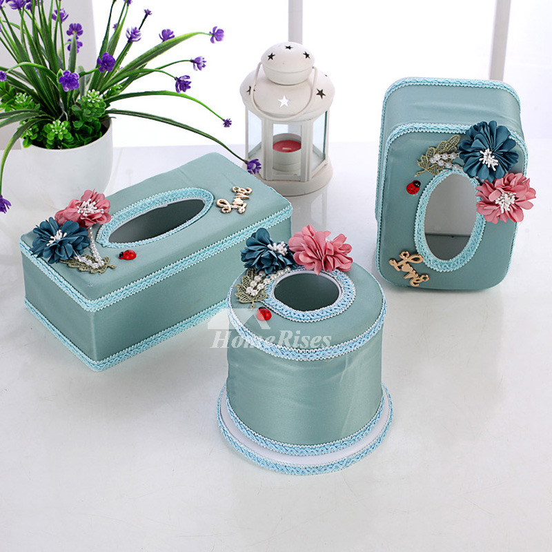 Plastic Tissue Box Cover Fabric Decorative Modern Living Room Best