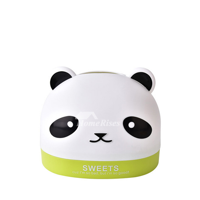 Funny Tissue Box Panda/Bear Pattern Cover Plastic Decorative Bedroom