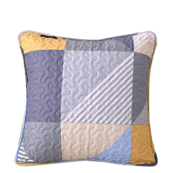 Decorative Bed Pillows Cotton Geometric Square Living Room (Pillow Core ...
