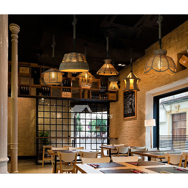 Industrial Cage Pendant Light Vintage Fixture For Kitchen Hanging