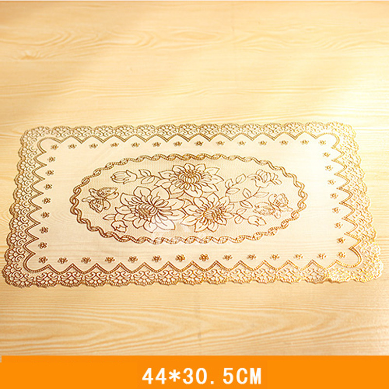 Coasters PVC Fabric Gold Modern Unique Round/Rectangule