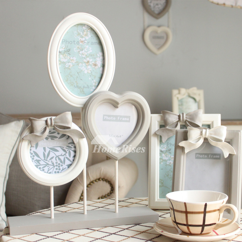 Modern Picture Frames PVC Resin Wood White Set Family