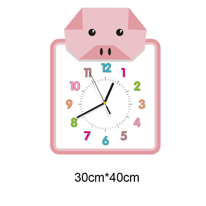 Funny Wall Clocks Novelty Kids Cute PVC Novelty Analog Decorative Cat