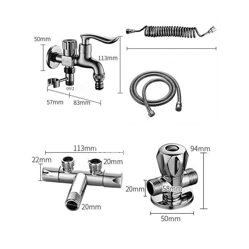 Best Hand Held Bidet ABS Plastic Brass Wall Mounted Chrome Bathroom