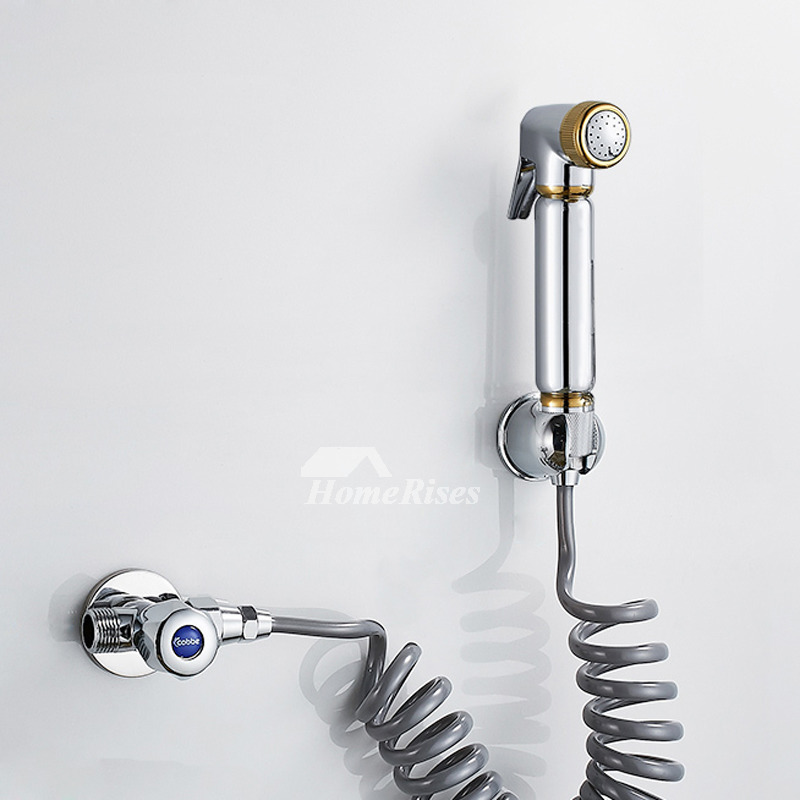 Bathroom Bidet Spray Brass Chrome Silver Wall Mounted Modern Best