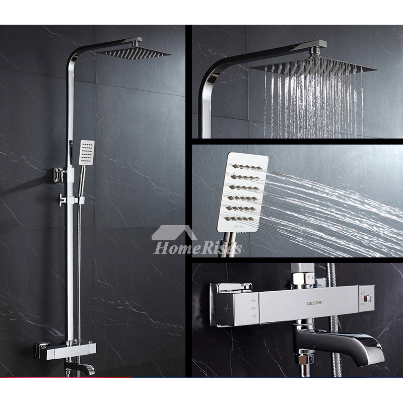 Outdoor Shower Faucet Silver Chrome Brass Wall Mounted Silver Best
