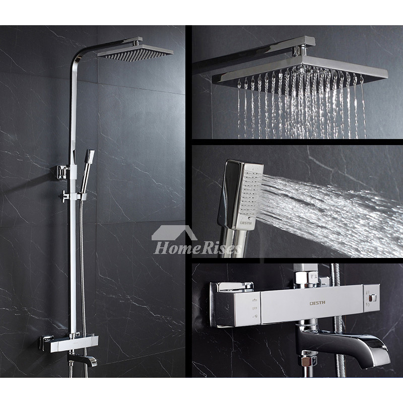 Outdoor Shower Faucet Silver Chrome Brass Wall Mounted Silver Best