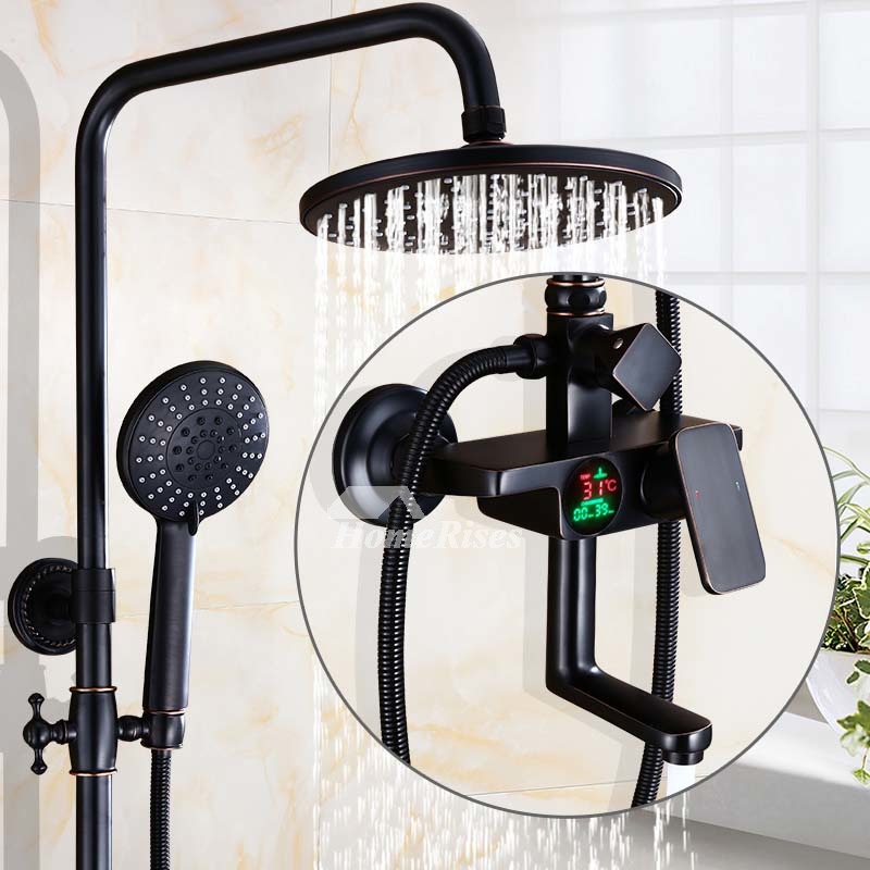 Exposed Shower Faucet Wall Mount Single Handle Oil-Rubbed Bronze