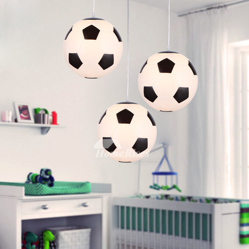 Modern Football Semi Flush Kids Small Fixture Living Room