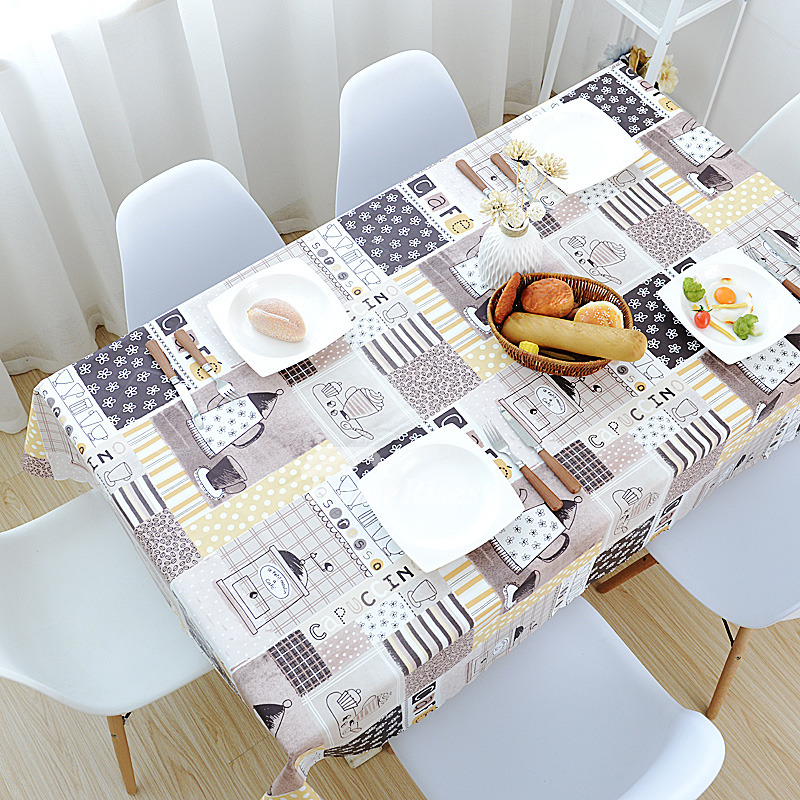 Waterproof Tablecloth PVC Colorful Rectangle/Square Cheap Checkered