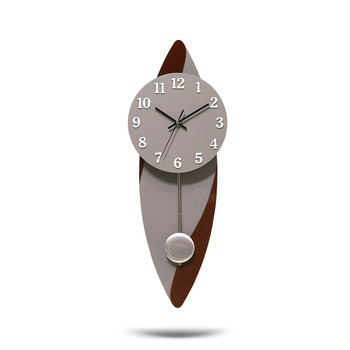 Pendulum Wall Clock Large Modern Decorative Cool Unique Coffee Simple