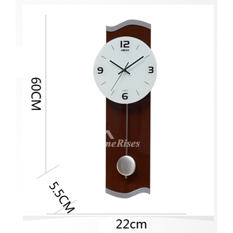 Unique Wall Clocks Large Decorative Pendulum Rectangle Living Room