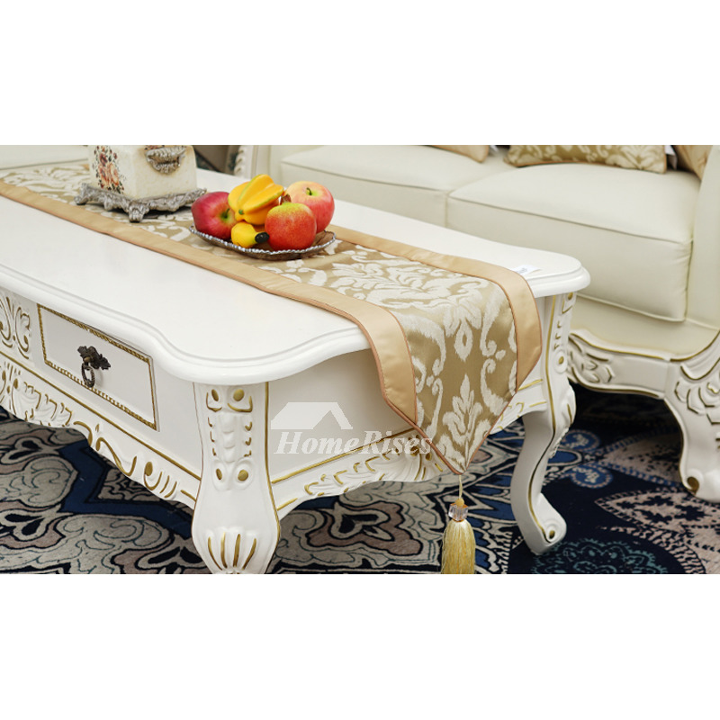 Elegant Table Runners Silk Coffee Party Decor Striped 72 Inch
