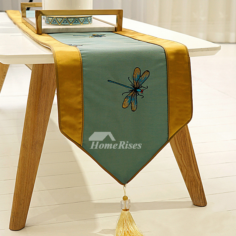 72 Inch Table Runner Beautiful Floral Outdoo Coffee Cotton Decor