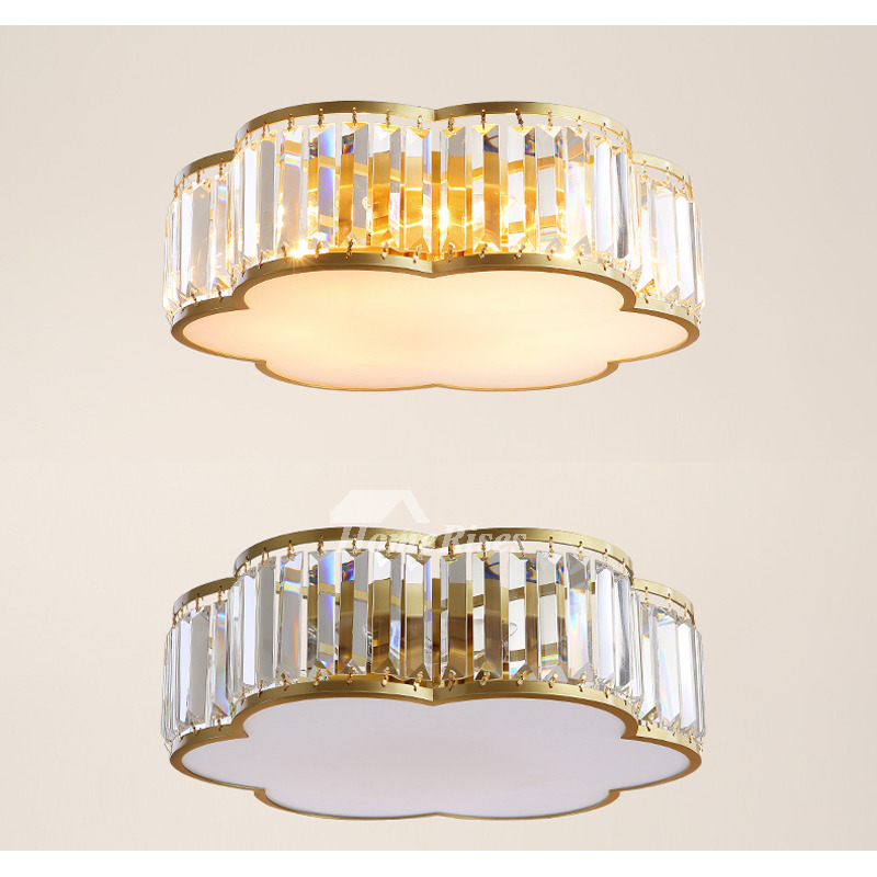 Cloud Crystal Craftsman Style Ceiling Lights Brass Luxury Contemporary ...