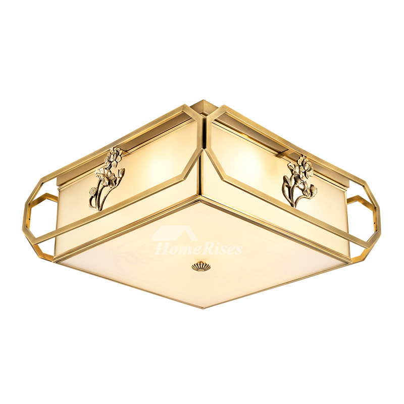 Simple New Chinese Bedroom Ceiling Lamp Personality Round/ Square Light ...