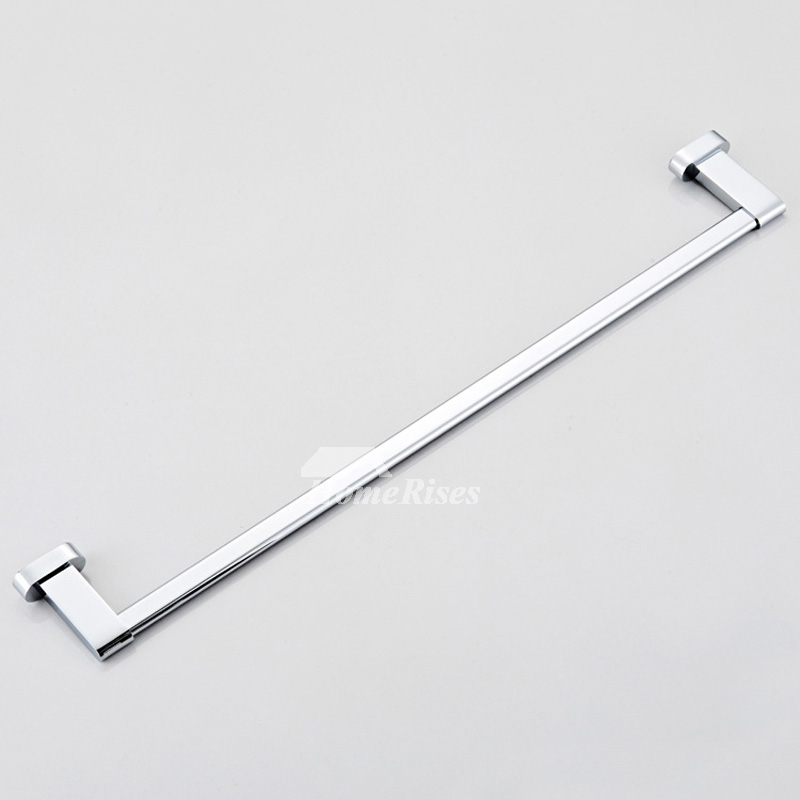 Bathroom Towel Racks Wall Mount Single Bar Toilet Brass Silver Modern ...