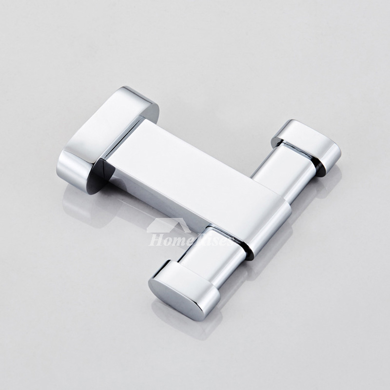 Brass Double Robe Hook Luxury Design Bathroom Vintage Kitchen Hooks ...